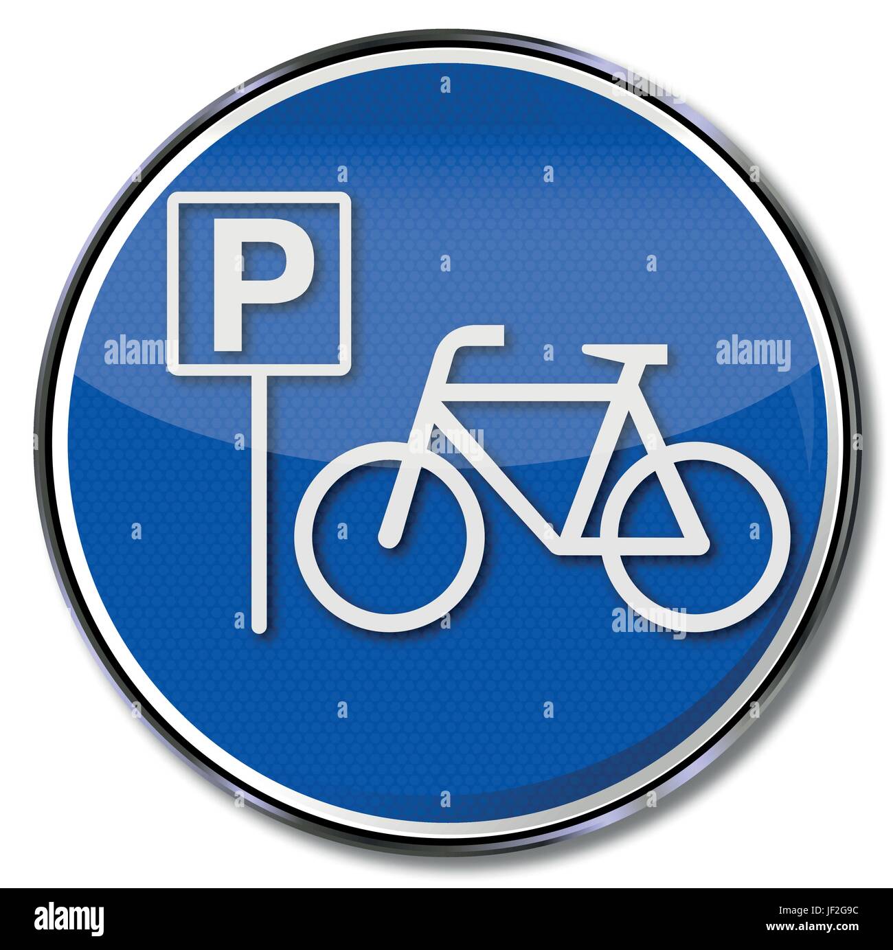 sign with bicycle and bicycle parking lot Stock Vector Image & Art - Alamy