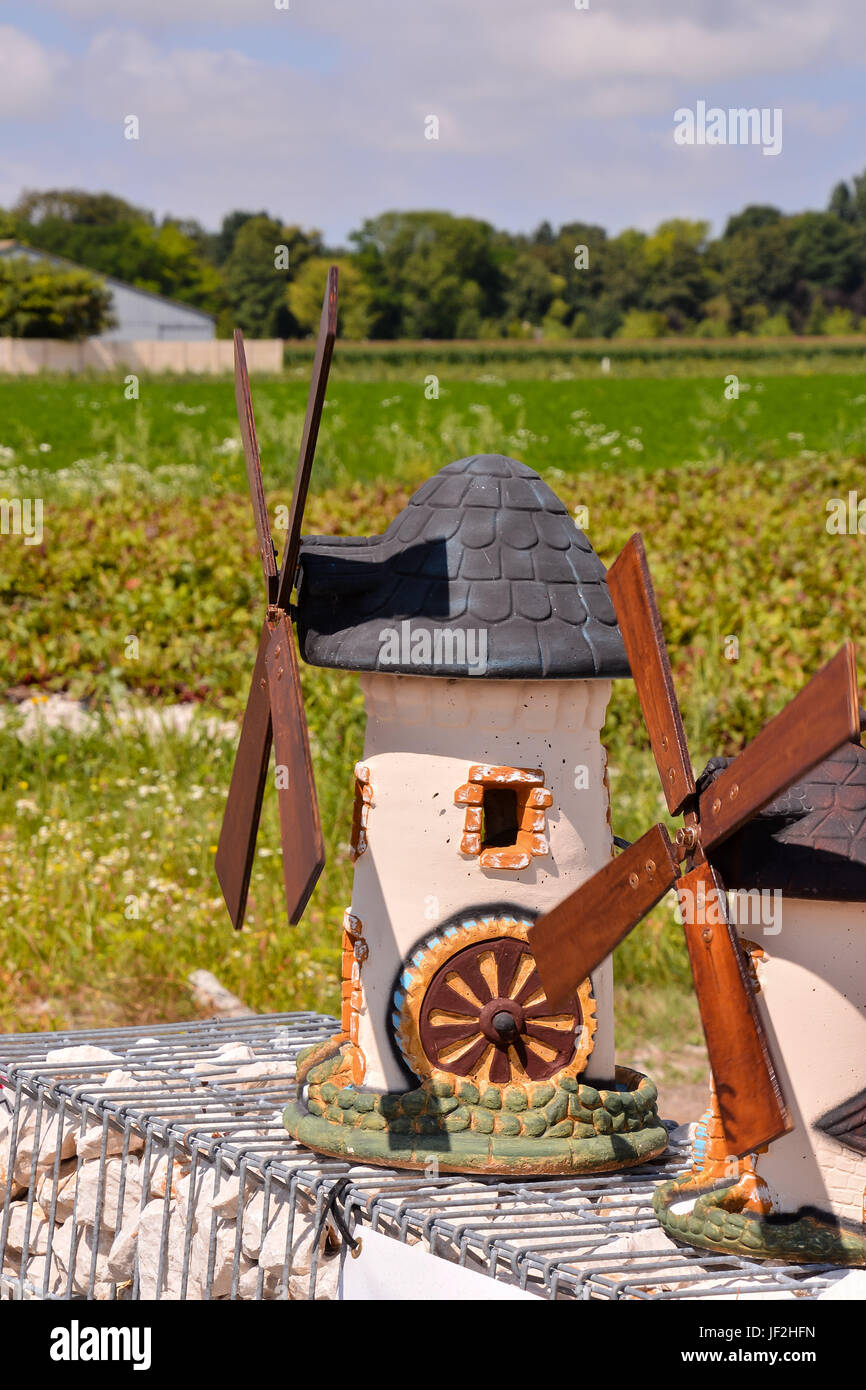 Classic Vintage Windmill in Holland Stock Photo - Alamy