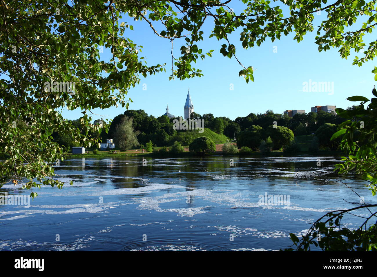 Beautiful river landscape Stock Photo - Alamy