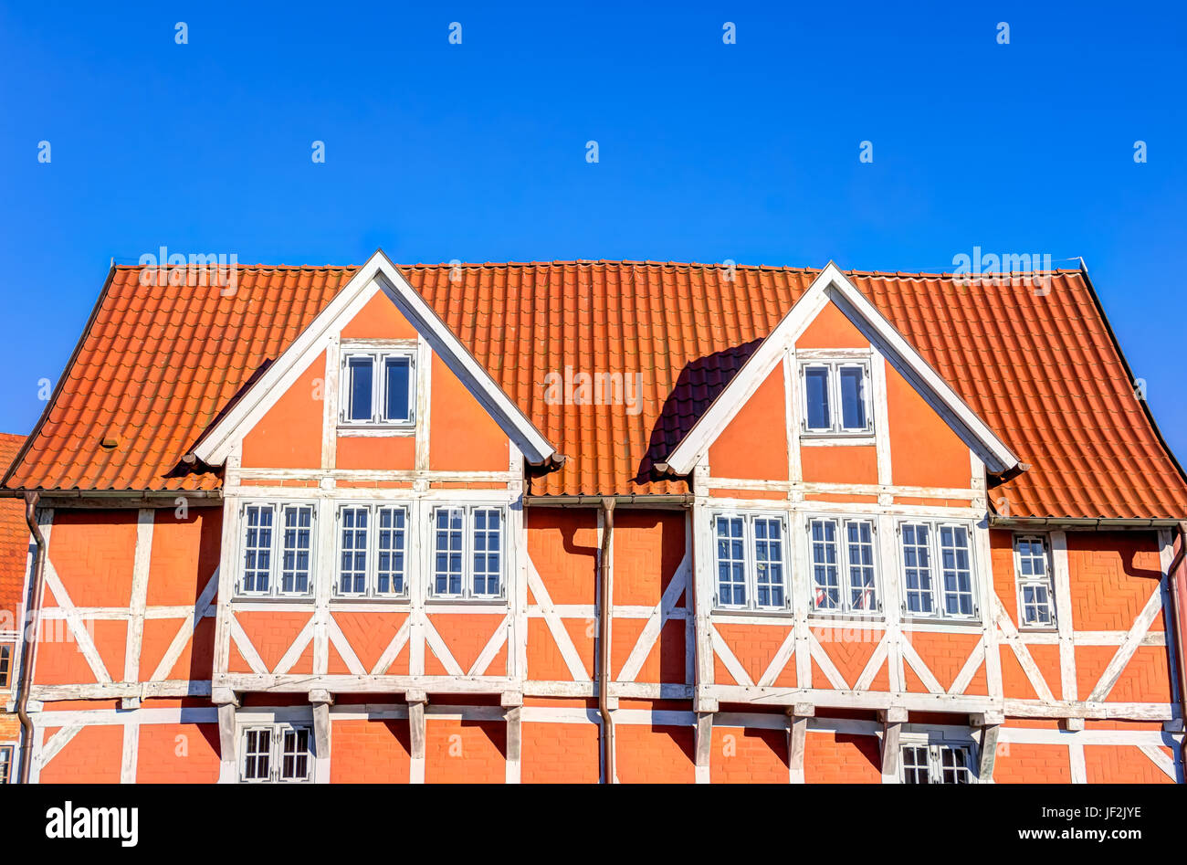 Halt-timbered house in Wismar Stock Photo - Alamy