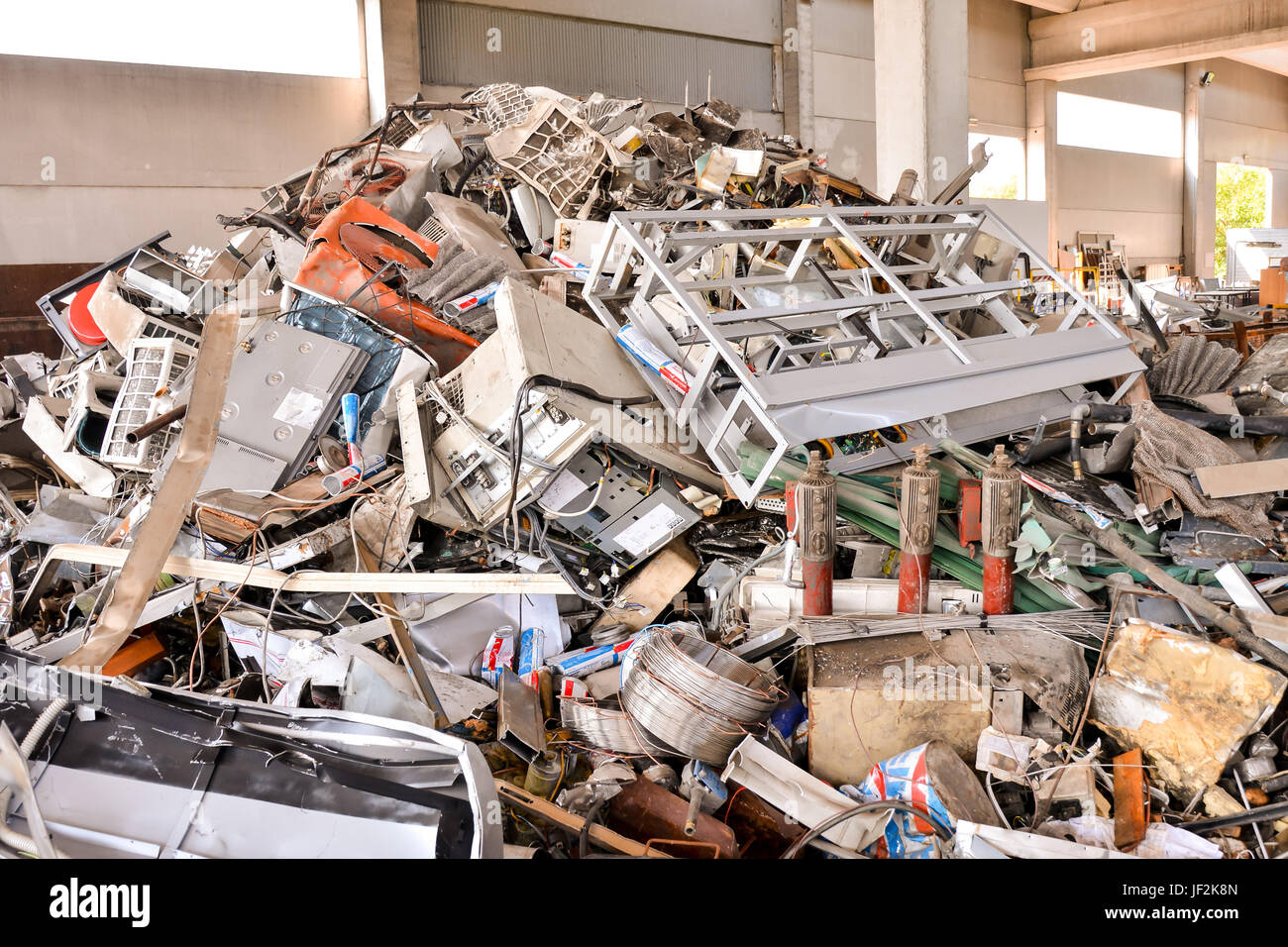 Metal Ready for Recycling Stock Photo - Alamy