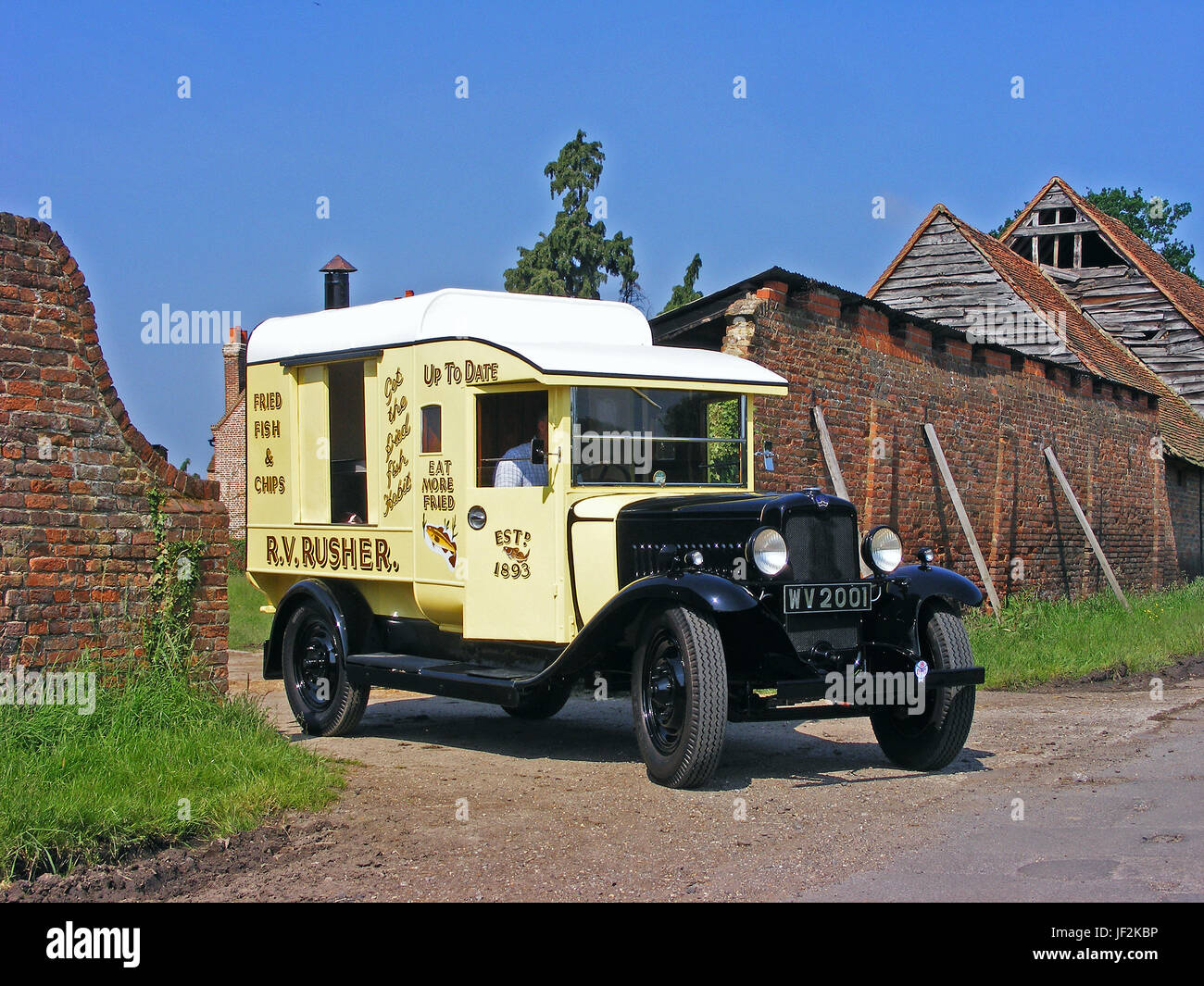 1932 Bedford WS Fish and Chip Van Stock Photo - Alamy