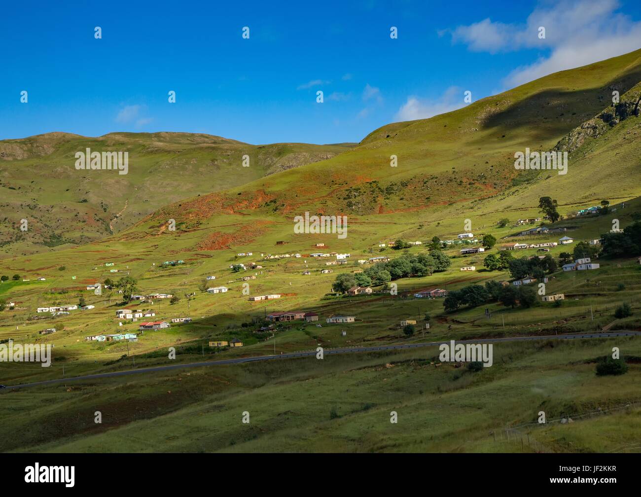 Landscape of the eastern cape of South Africa in sumertime Stock Photo ...
