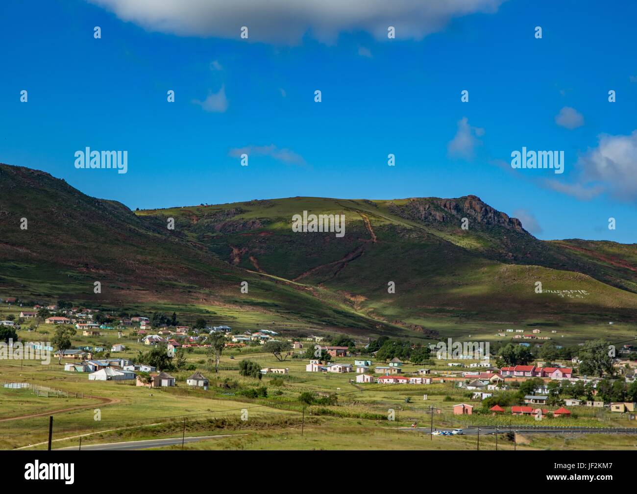 Landscape of the eastern cape of South Africa in sumertime Stock Photo ...