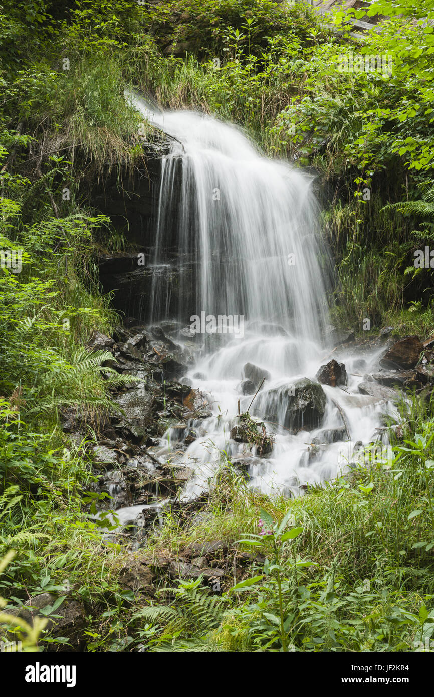 Long time exposure waterfall in the forest Stock Photo - Alamy