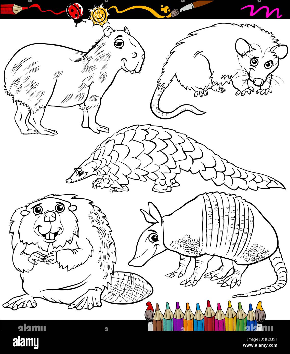 animal, beaver, character, cartoon, opossum, armadillo, laugh, laughs ...