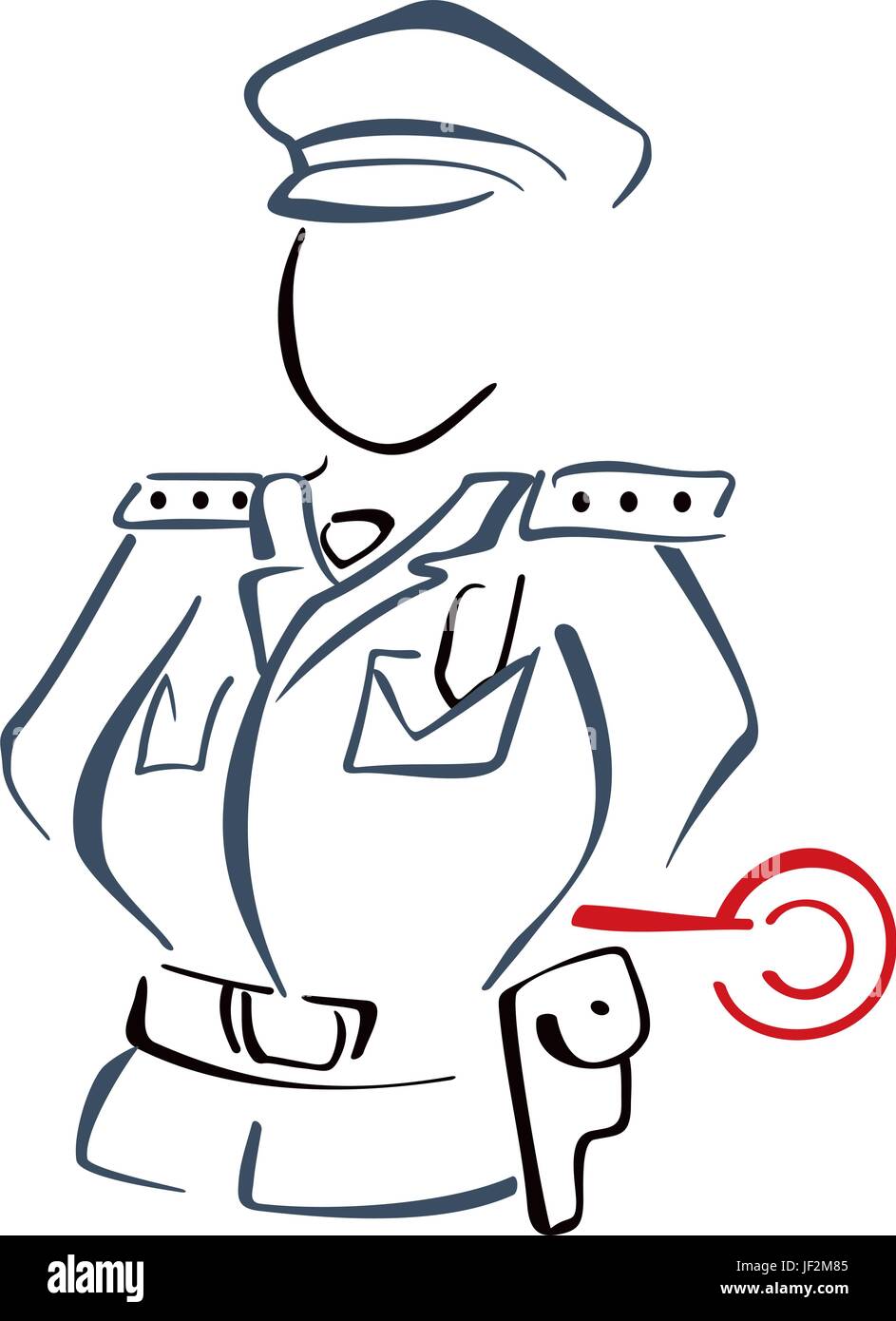 Traffic police stops Stock Vector Images - Alamy