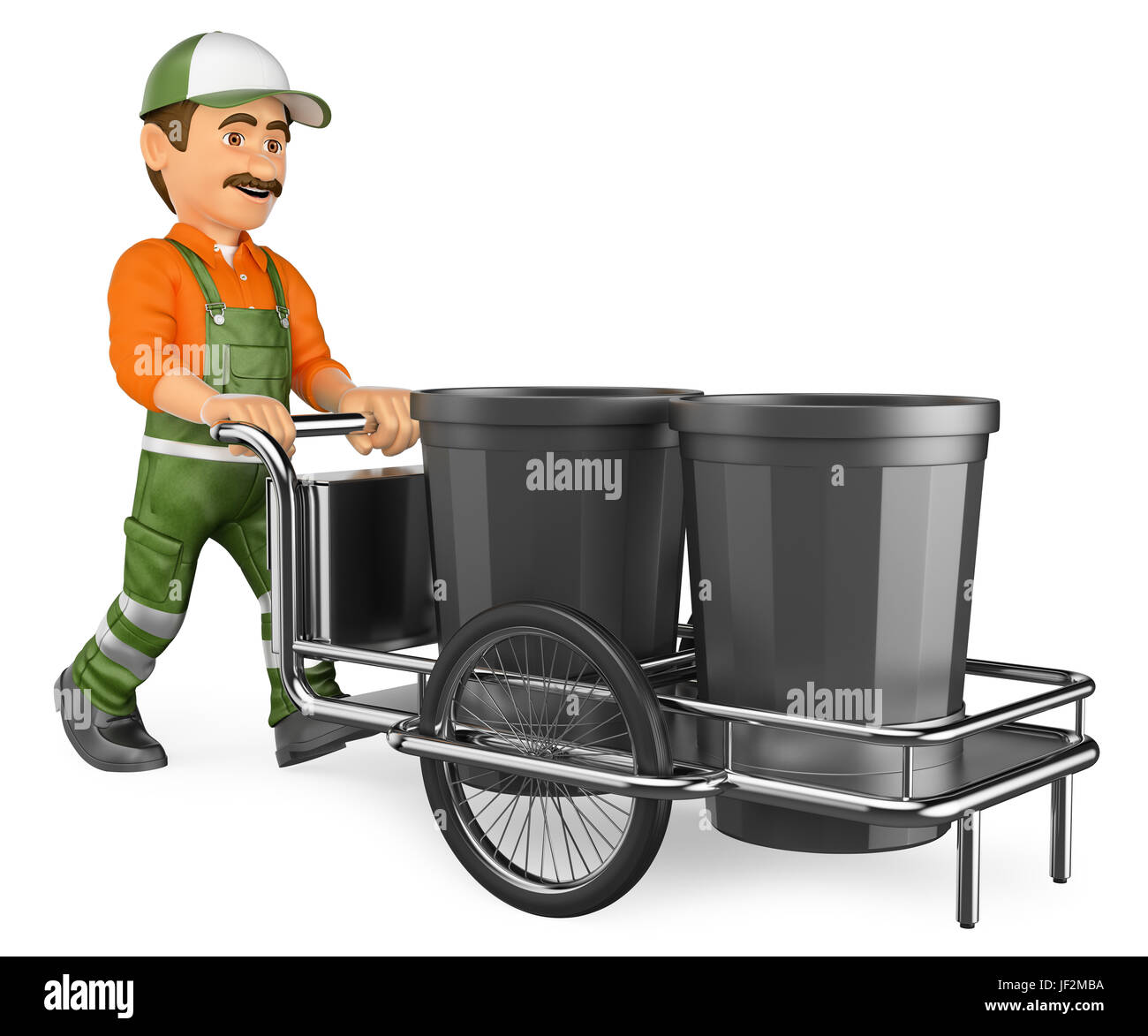 Cartoon garbage truck hi-res stock photography and images - Alamy