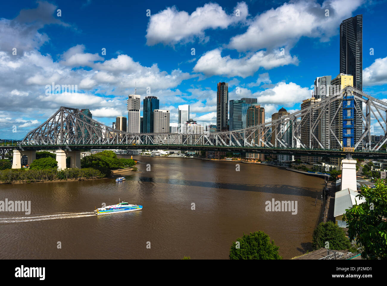 Brisbane city skyline river hi-res stock photography and images - Alamy