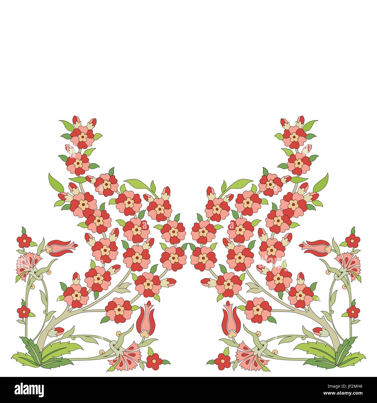 antique, flower, flowers, plant, pattern, oriental, floral, design ...