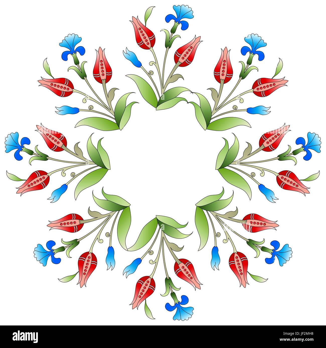 antique, flower, flowers, plant, pattern, oriental, floral, design ...