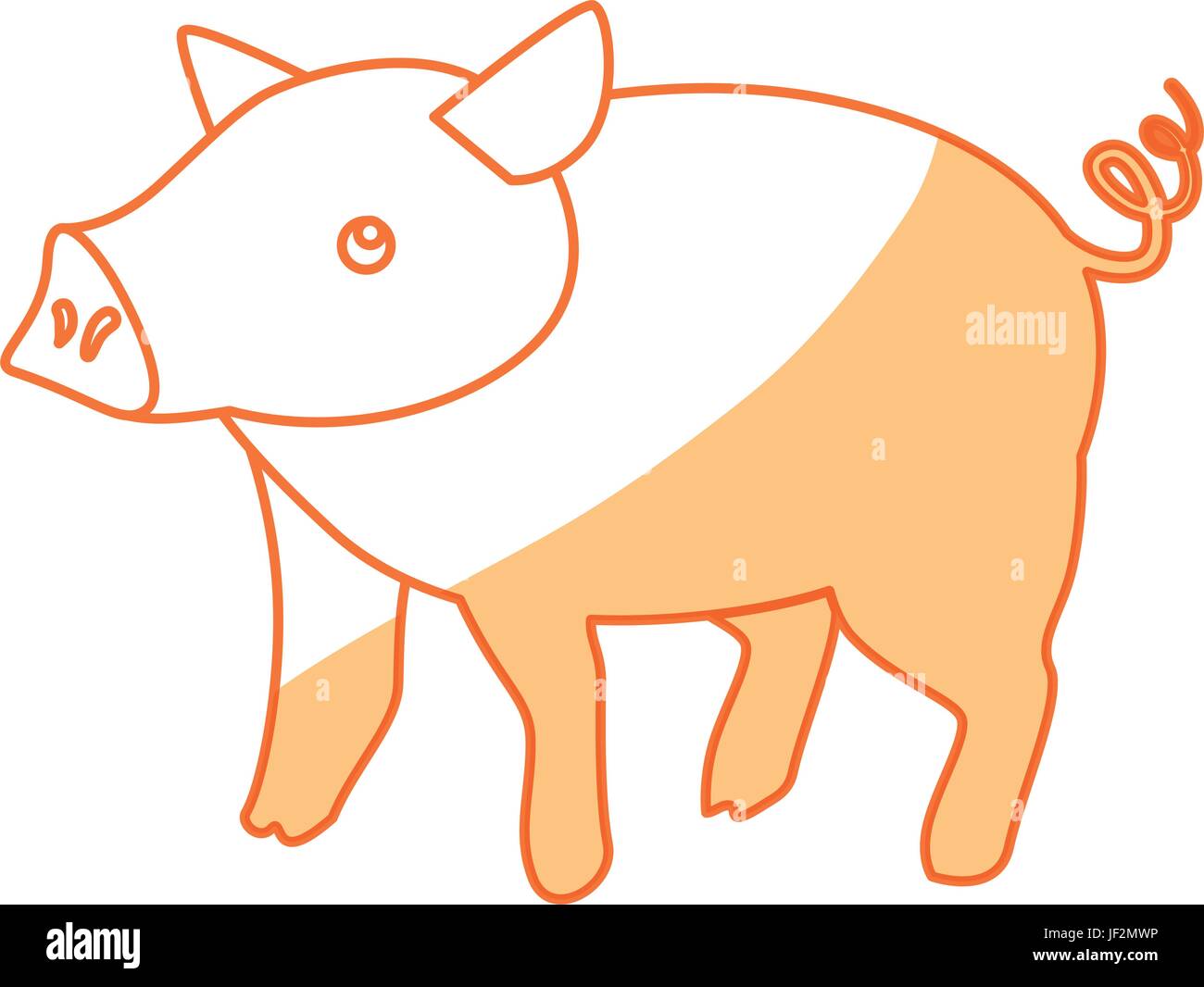 Pig shadows Stock Vector Images - Alamy