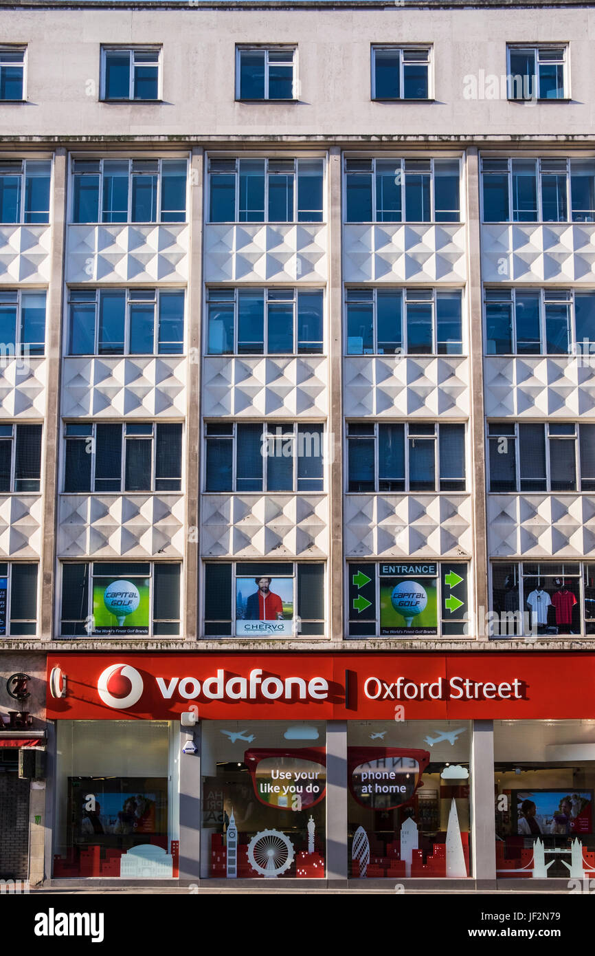 Vodaphone store on Oxford street, London, England, U.K Stock Photo - Alamy