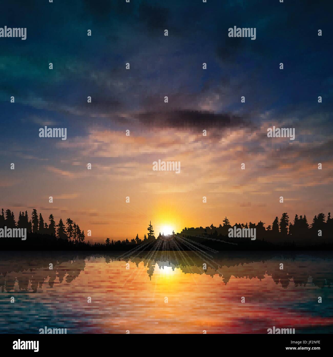 Background photo dawn Stock Vector Images - Alamy