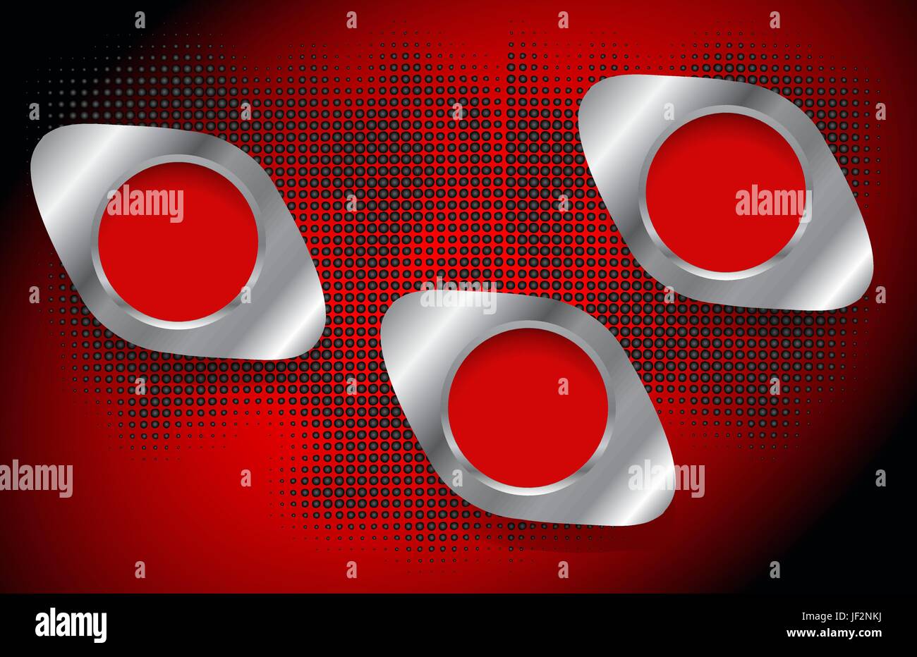 dots, three, metallic, backdrop, background, red, circle, dots, three ...