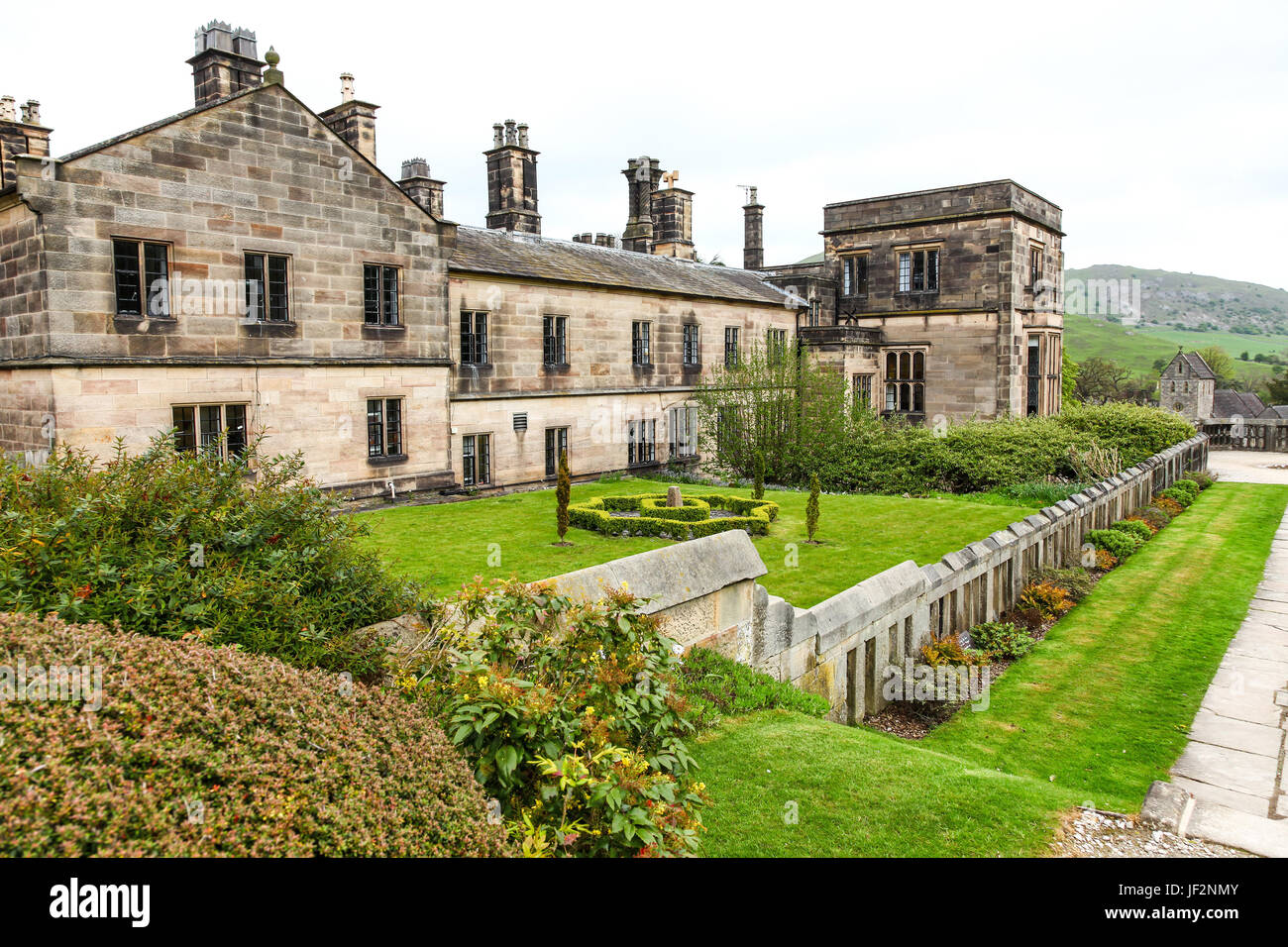 Ilam Hall and gardens, Ilam, Staffordshire, England, UK Stock Photo - Alamy