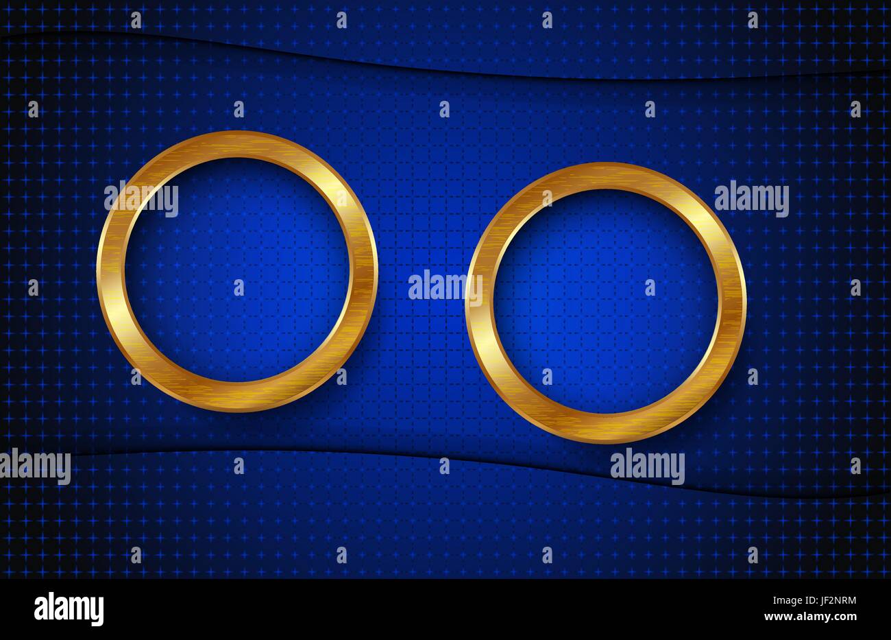 blue, ring, circle, metallic, backdrop, background, gold, two, blue ...