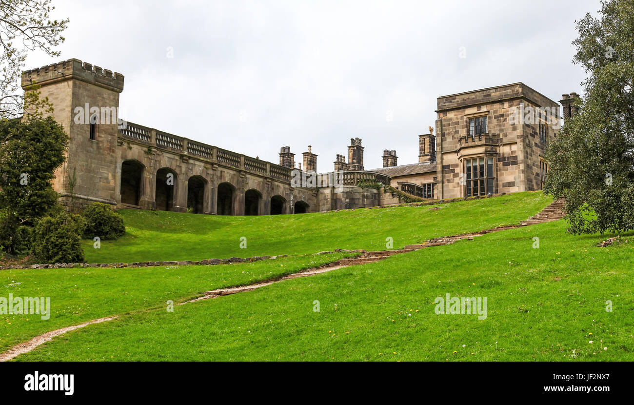 Ilam Hall and gardens, Ilam, Staffordshire, England, UK Stock Photo - Alamy