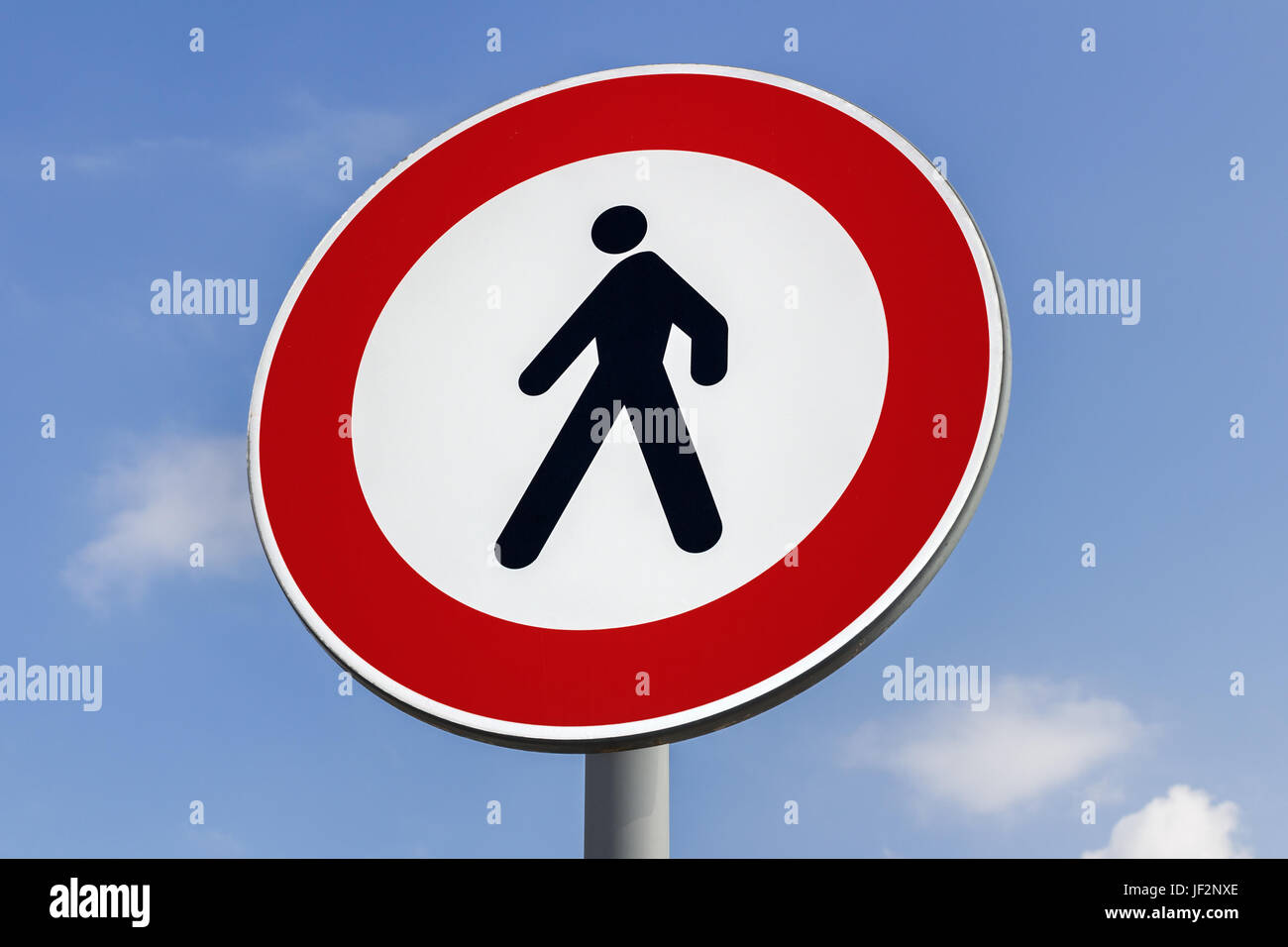 Pedestrian traffic prohibited sign hi-res stock photography and images ...