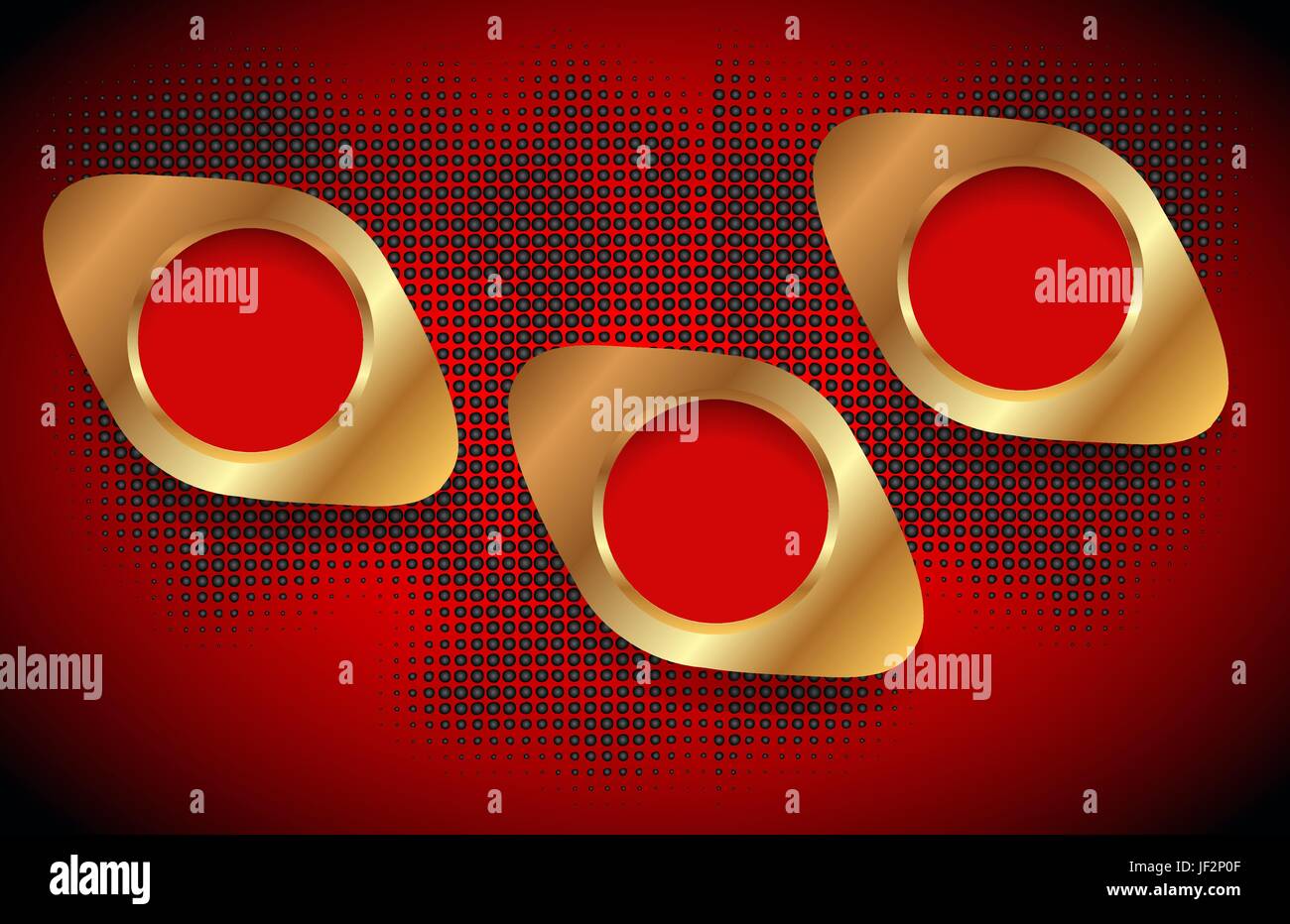 dots, three, metallic, backdrop, background, red, elements, circle ...