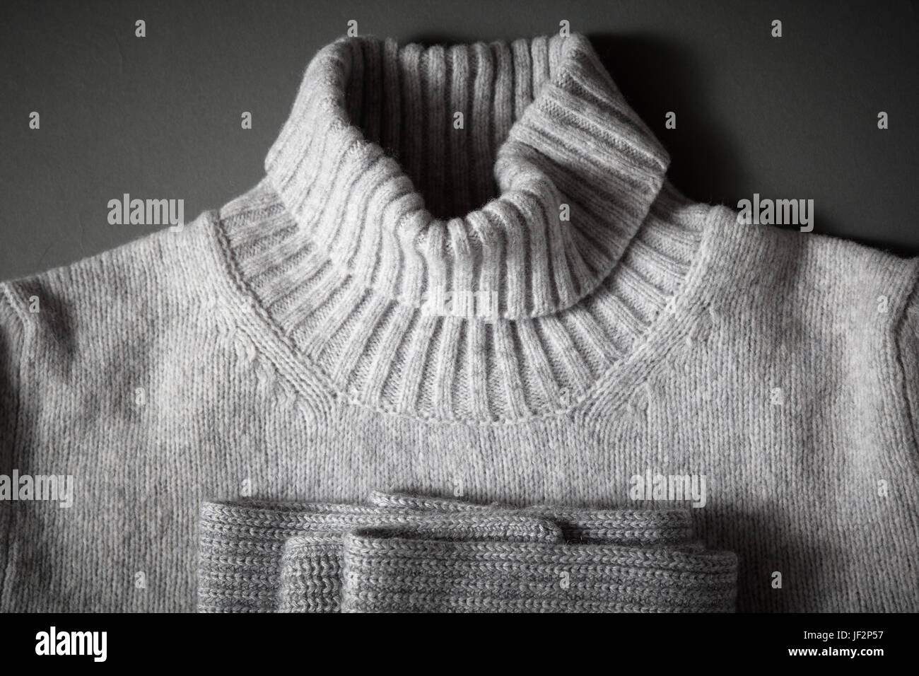 Texture of gray sweater Stock Photo - Alamy