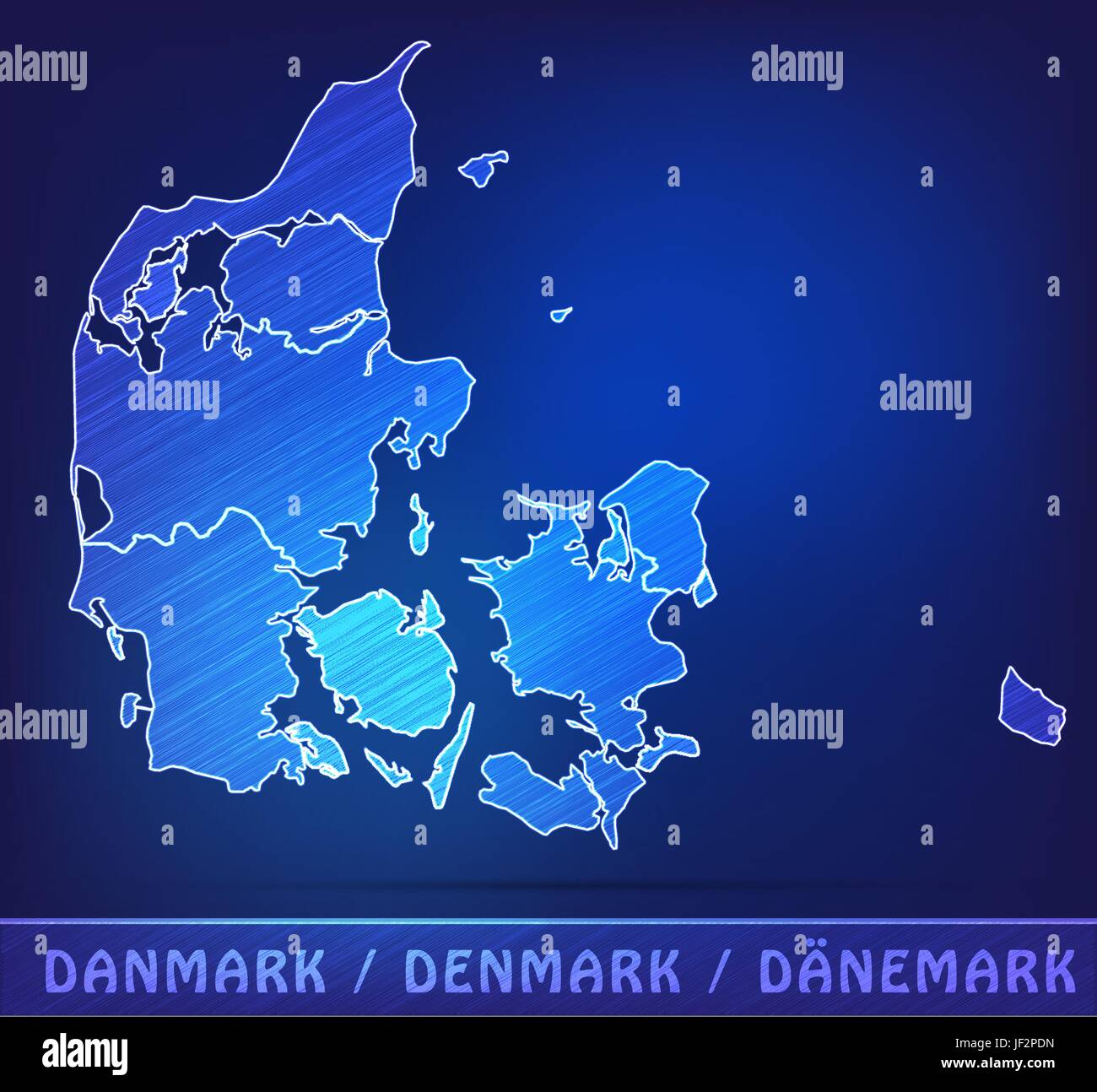 Map of denmark hi-res stock photography and images - Alamy