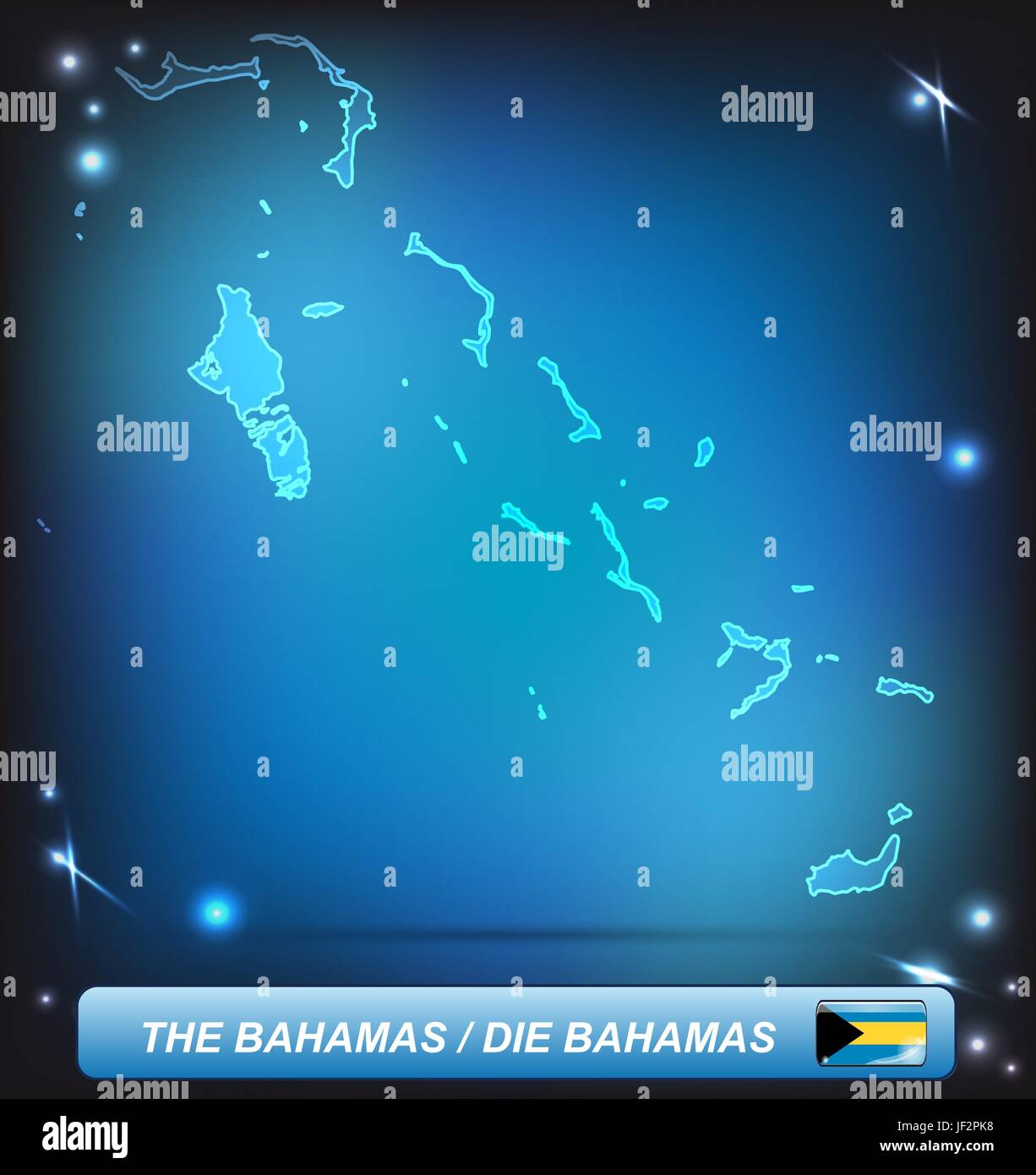Bahamas map hi-res stock photography and images - Alamy
