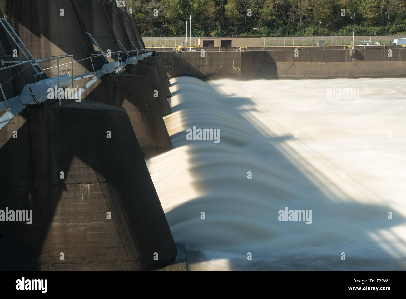 Morgantown Lock and Dam on River Monongahela Stock Photo - Alamy