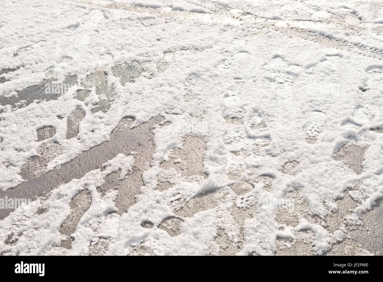 Snow texture foot prints hi-res stock photography and images - Alamy