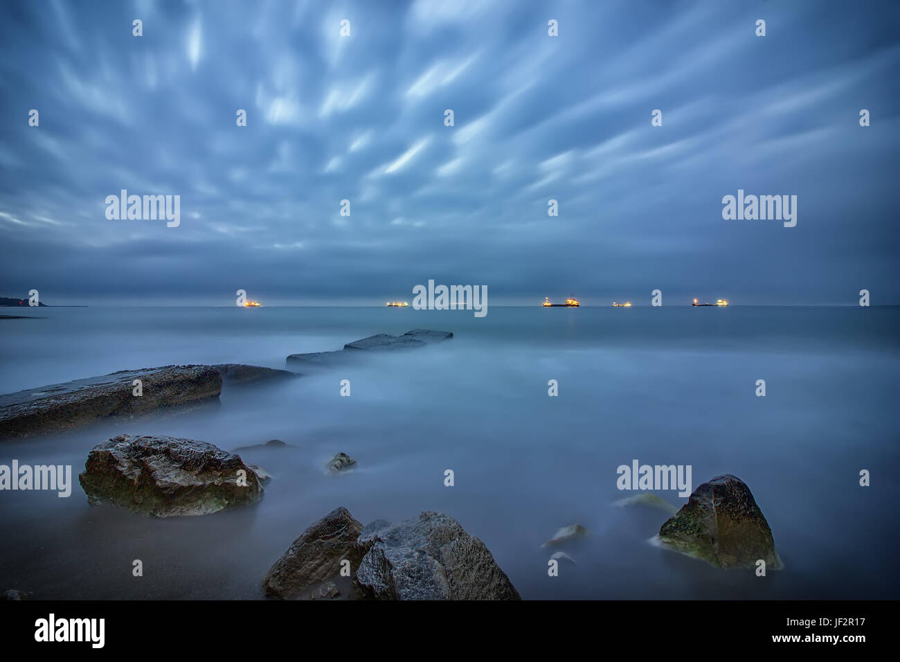 long exposure seascape Stock Photo - Alamy