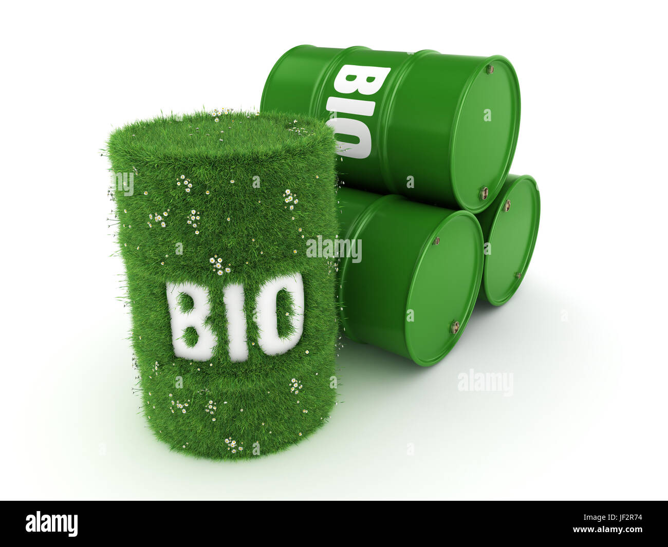 3D rendering barrel of biofuels Stock Photo - Alamy