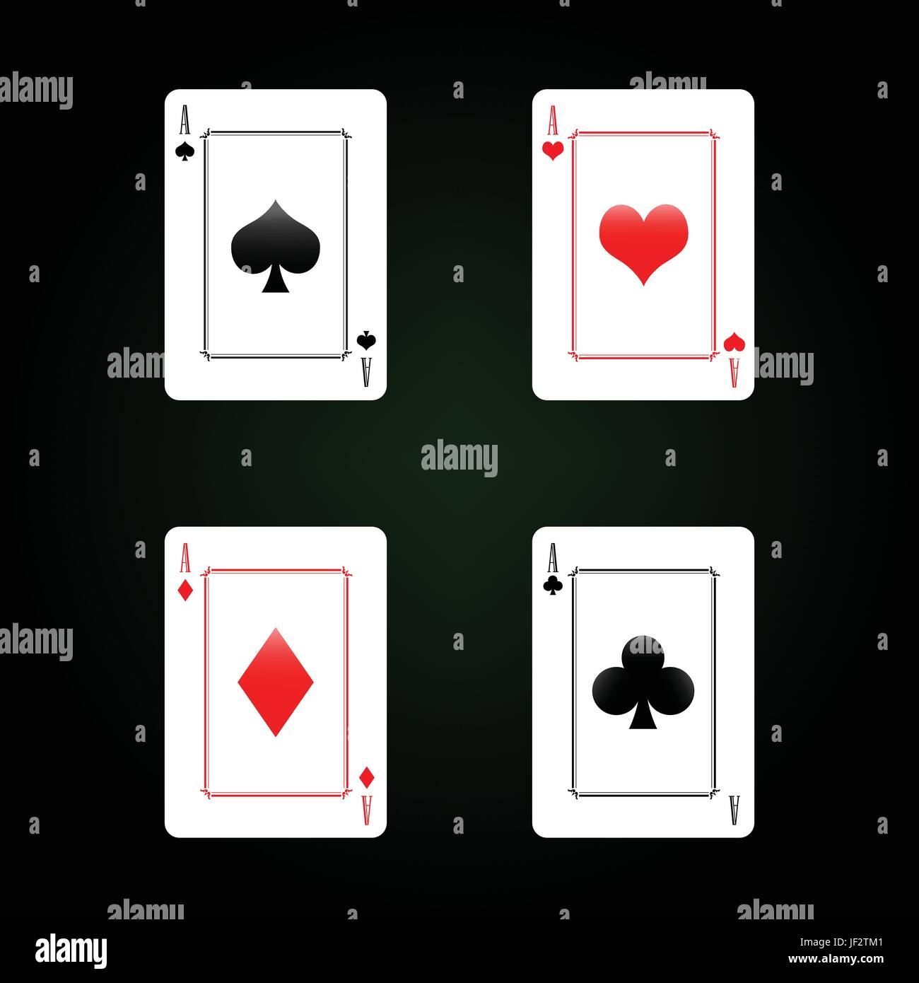 illustration, clubs, diamonds, vector, heart, cards, art, game ...