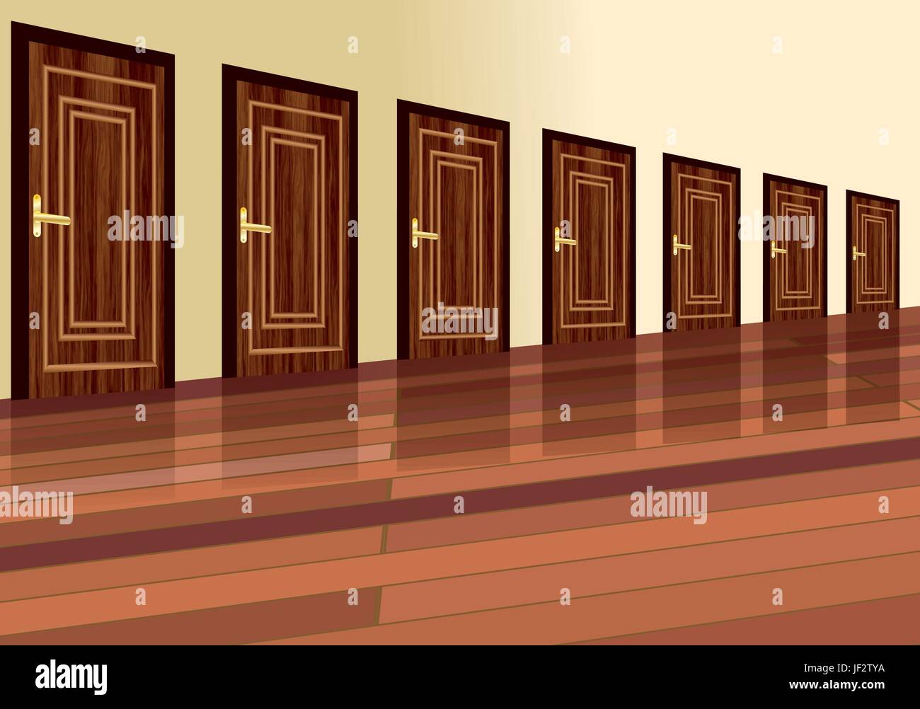 Hall corridor Stock Vector Images - Alamy
