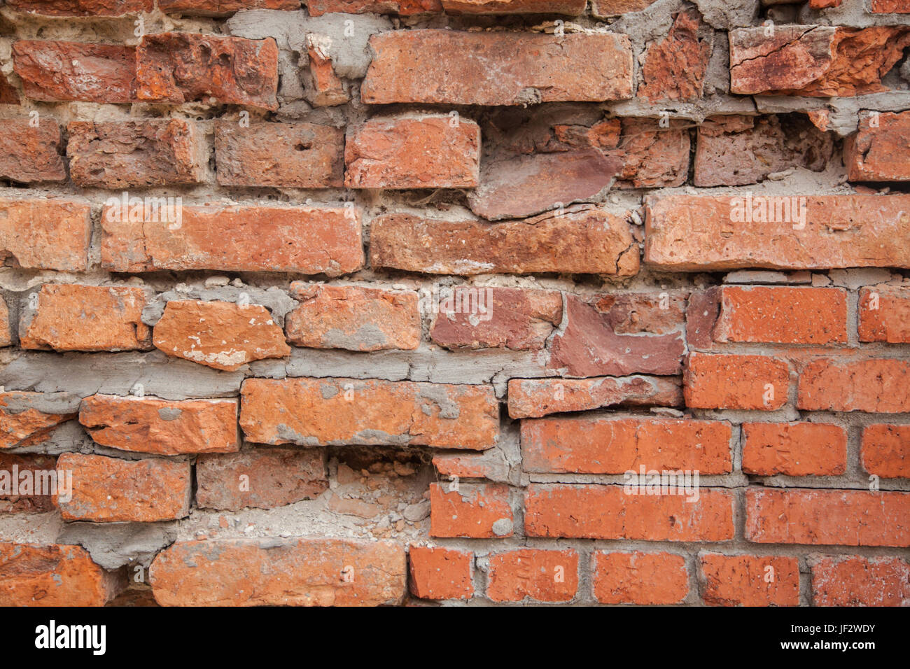 Broken brick wall Stock Photo - Alamy