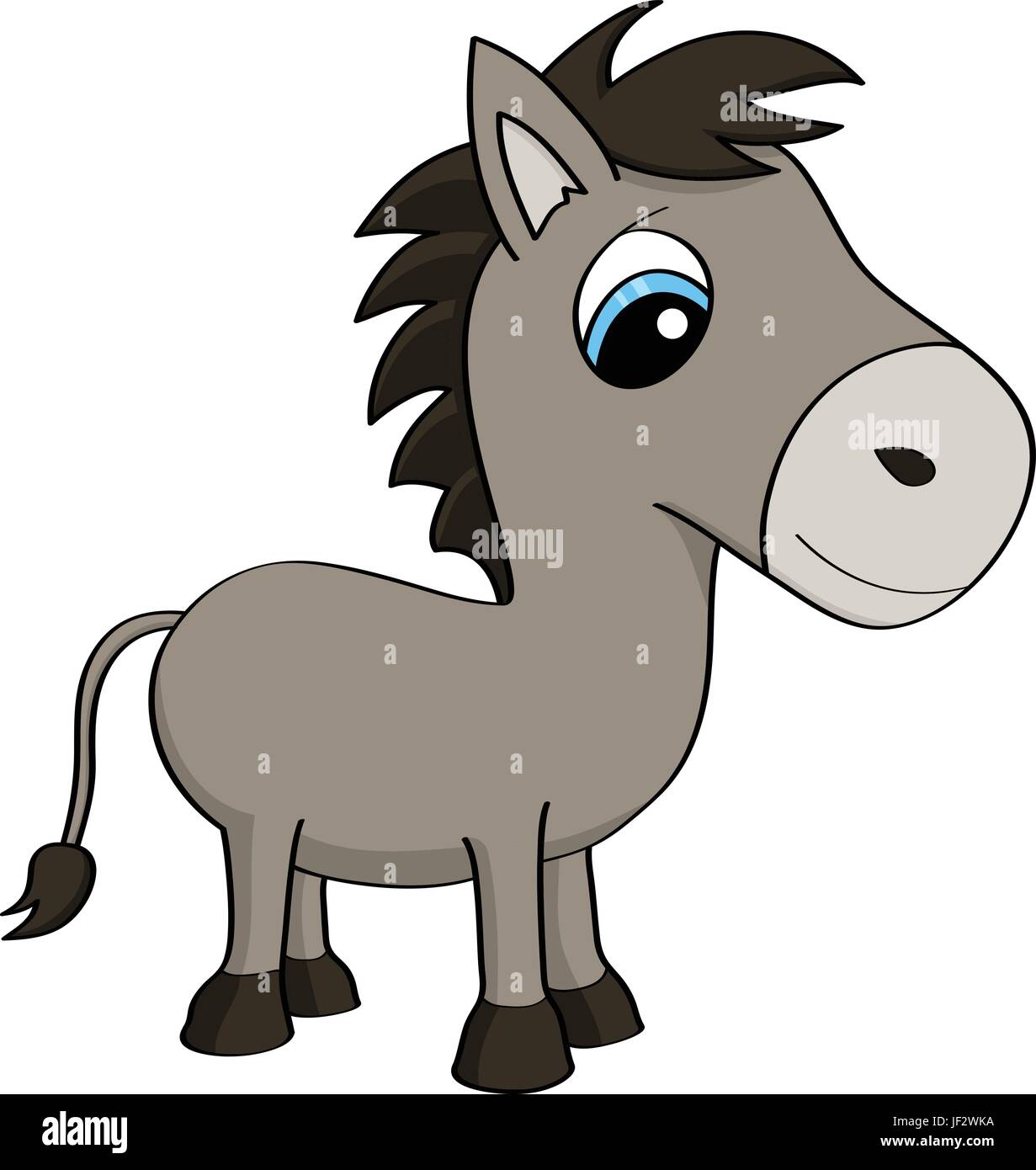 Short donkey Stock Vector Images - Alamy