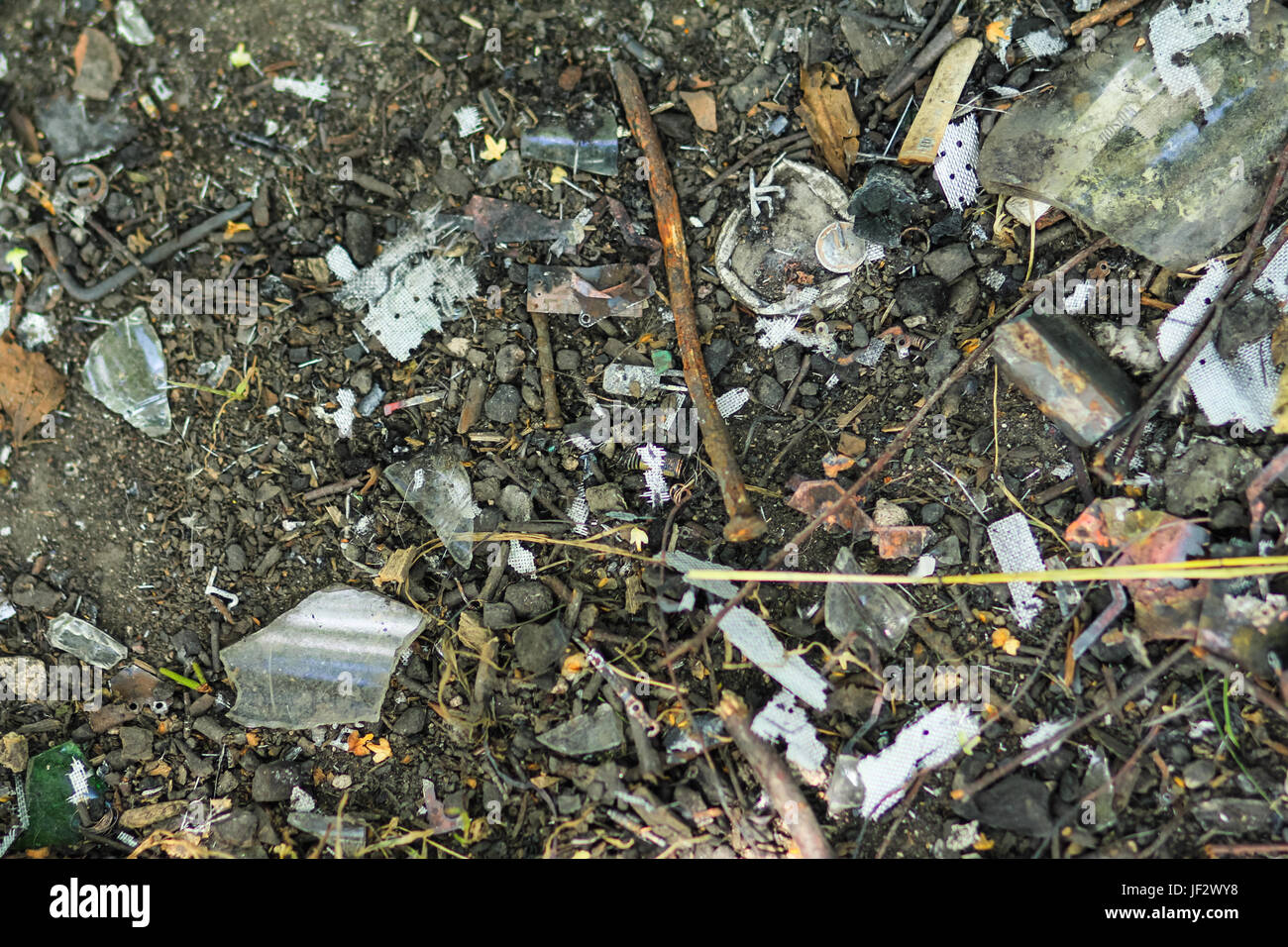 The problem of waste and pollution of the city Stock Photo - Alamy