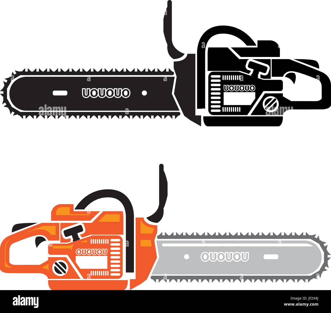 Chainsaw teeth Stock Vector Images - Alamy