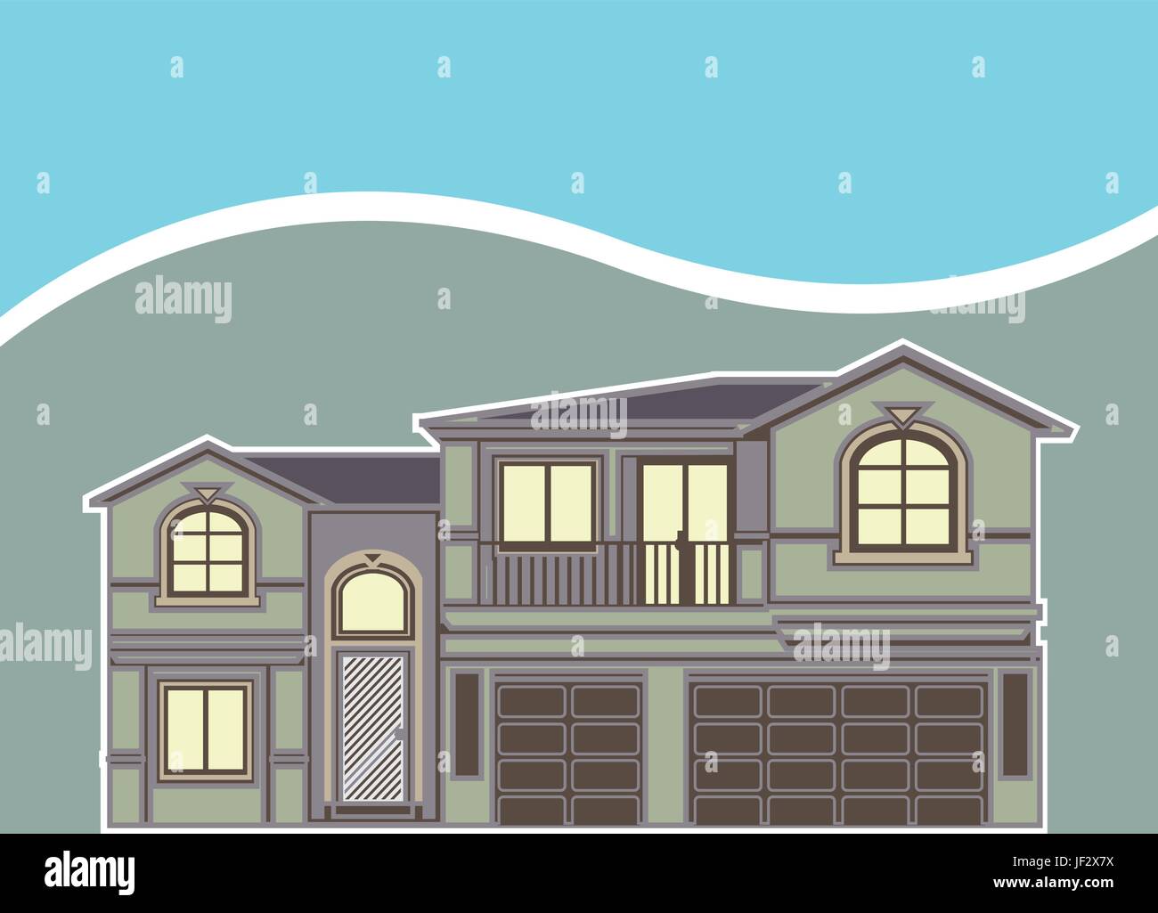 Luxurious mansion interior Stock Vector Images - Alamy