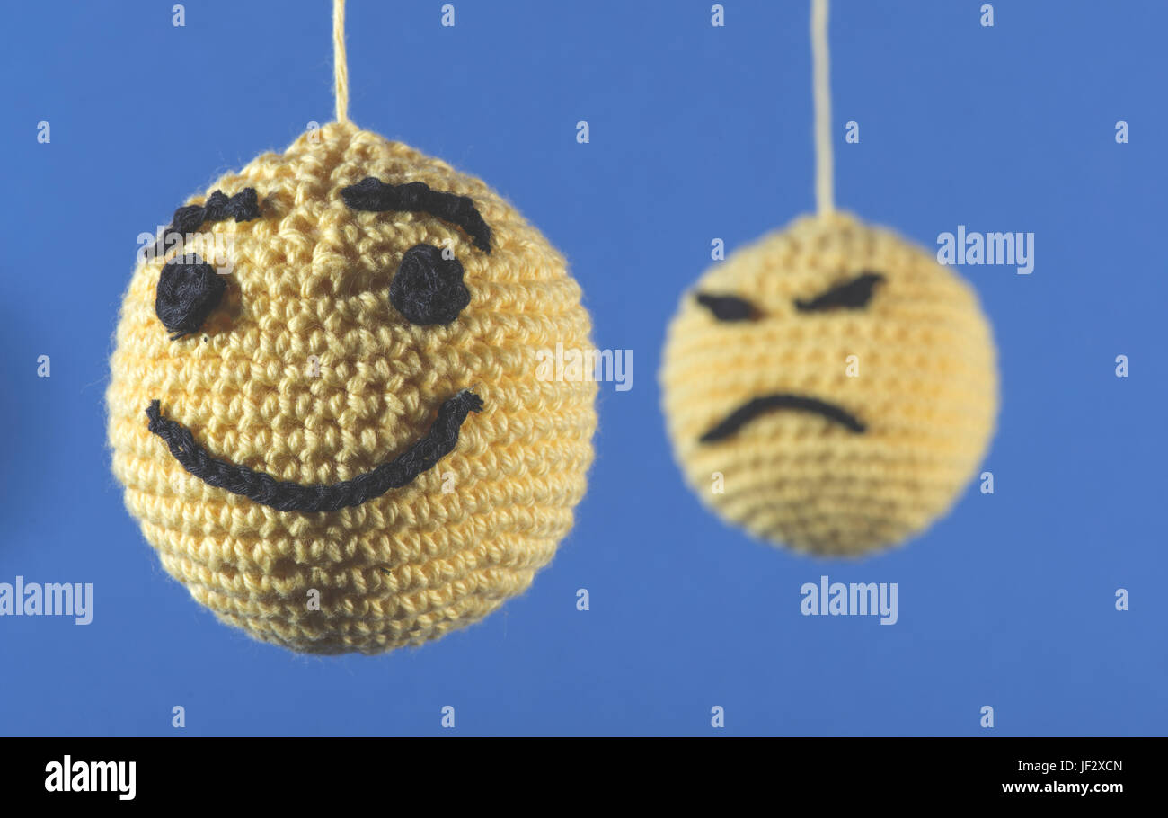 Sad emoticons set hi-res stock photography and images - Alamy