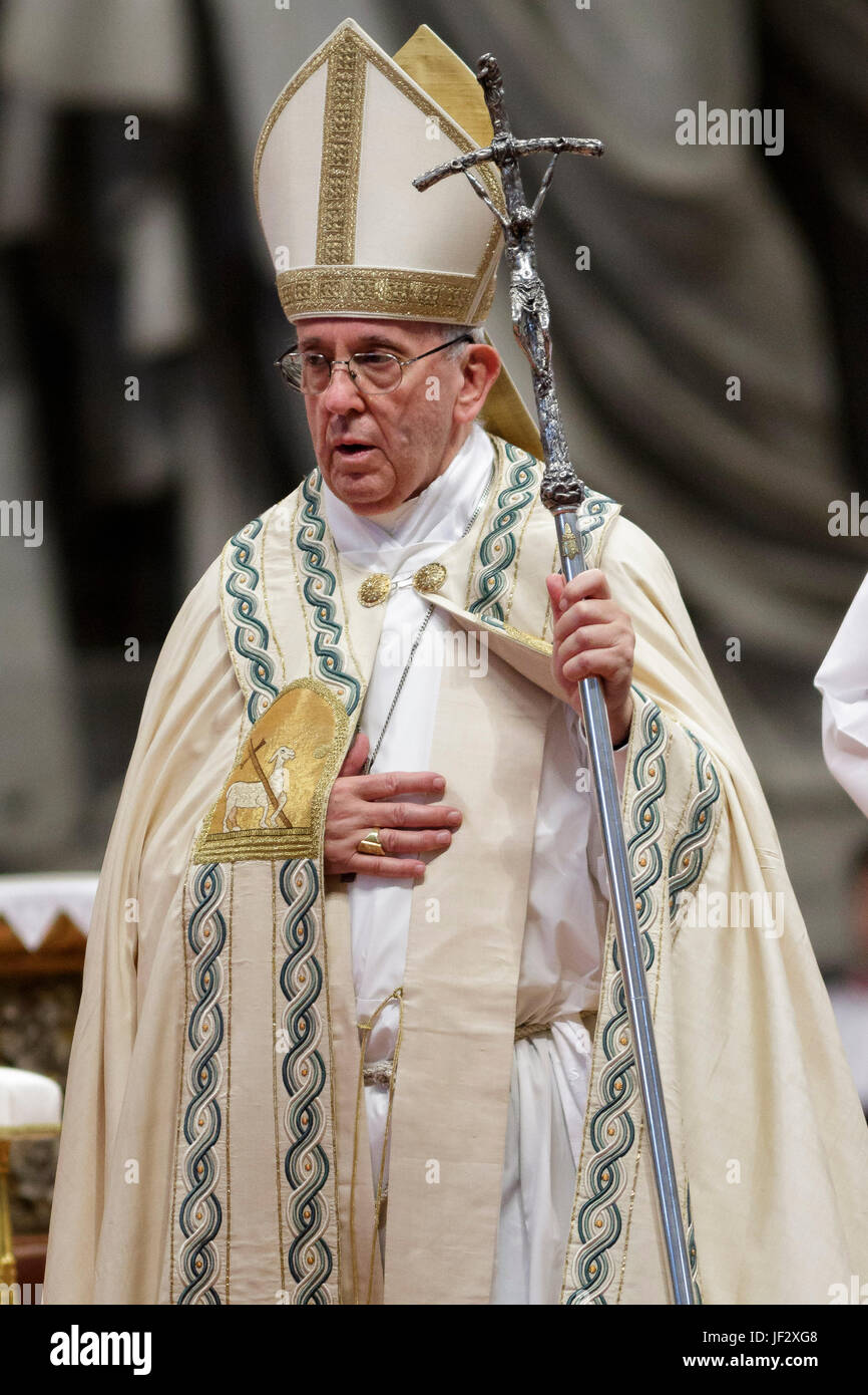 Vatican City, Vatican. 28th June, 2017. Pope Francis elevated 5 Roman ...