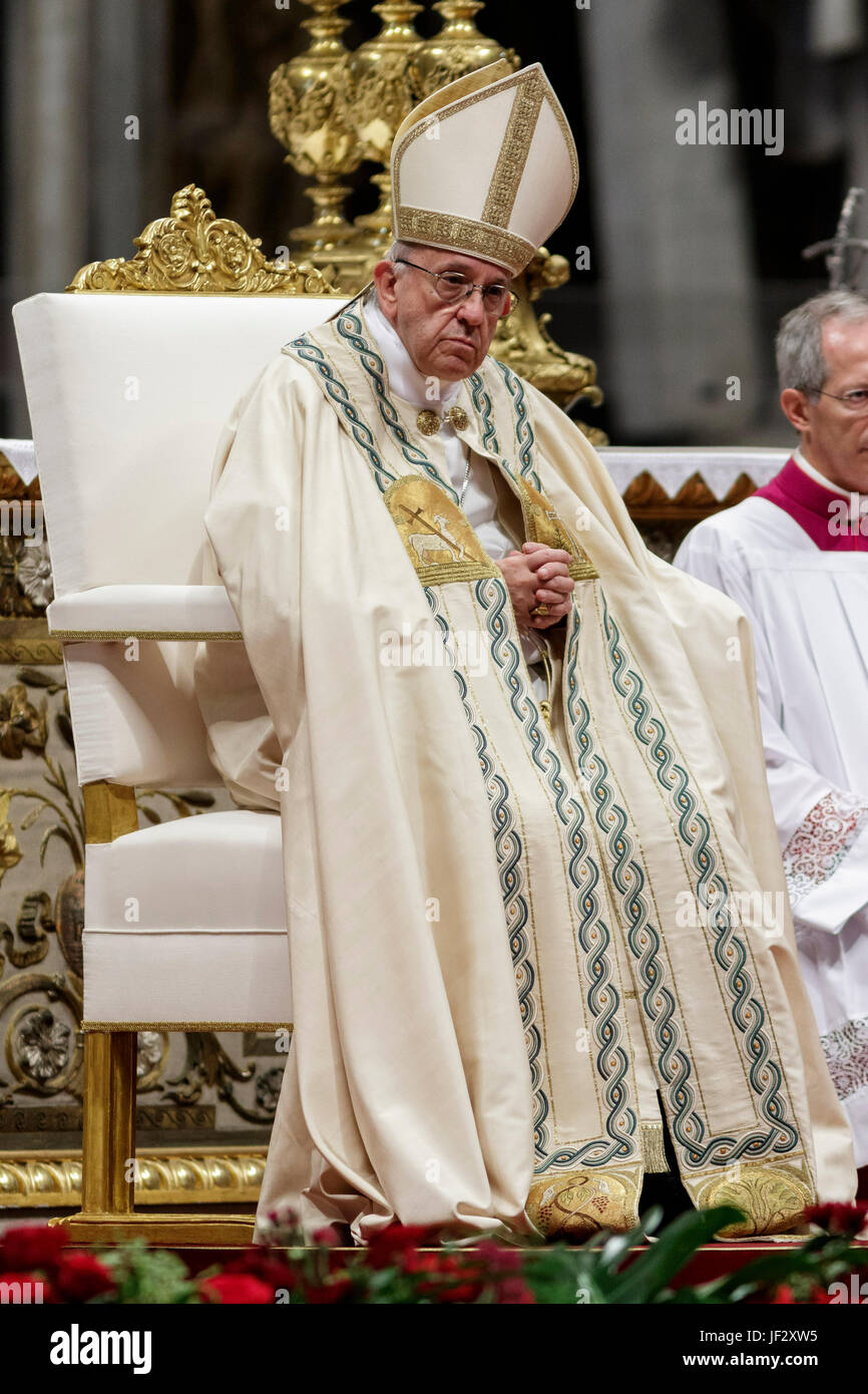 Vatican City, Vatican. 28th June, 2017. Pope Francis elevated 5 Roman ...