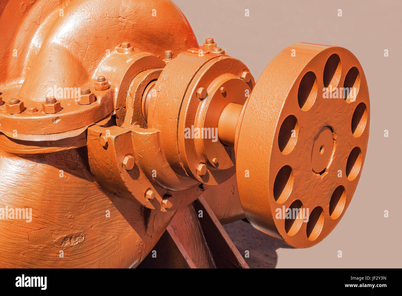 Heavy metal part of the big pump Stock Photo - Alamy