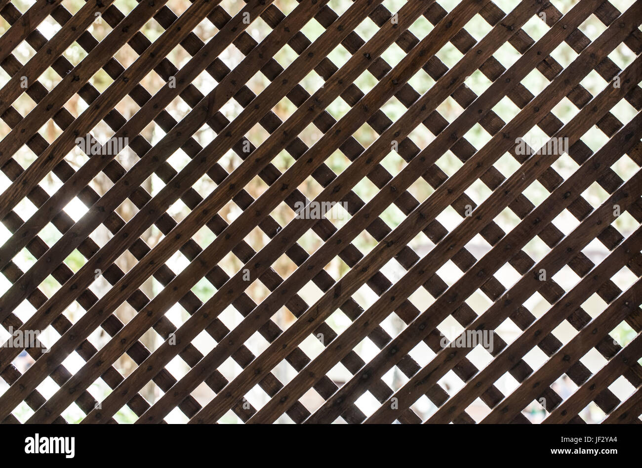 Latticed wooden partition Stock Photo - Alamy
