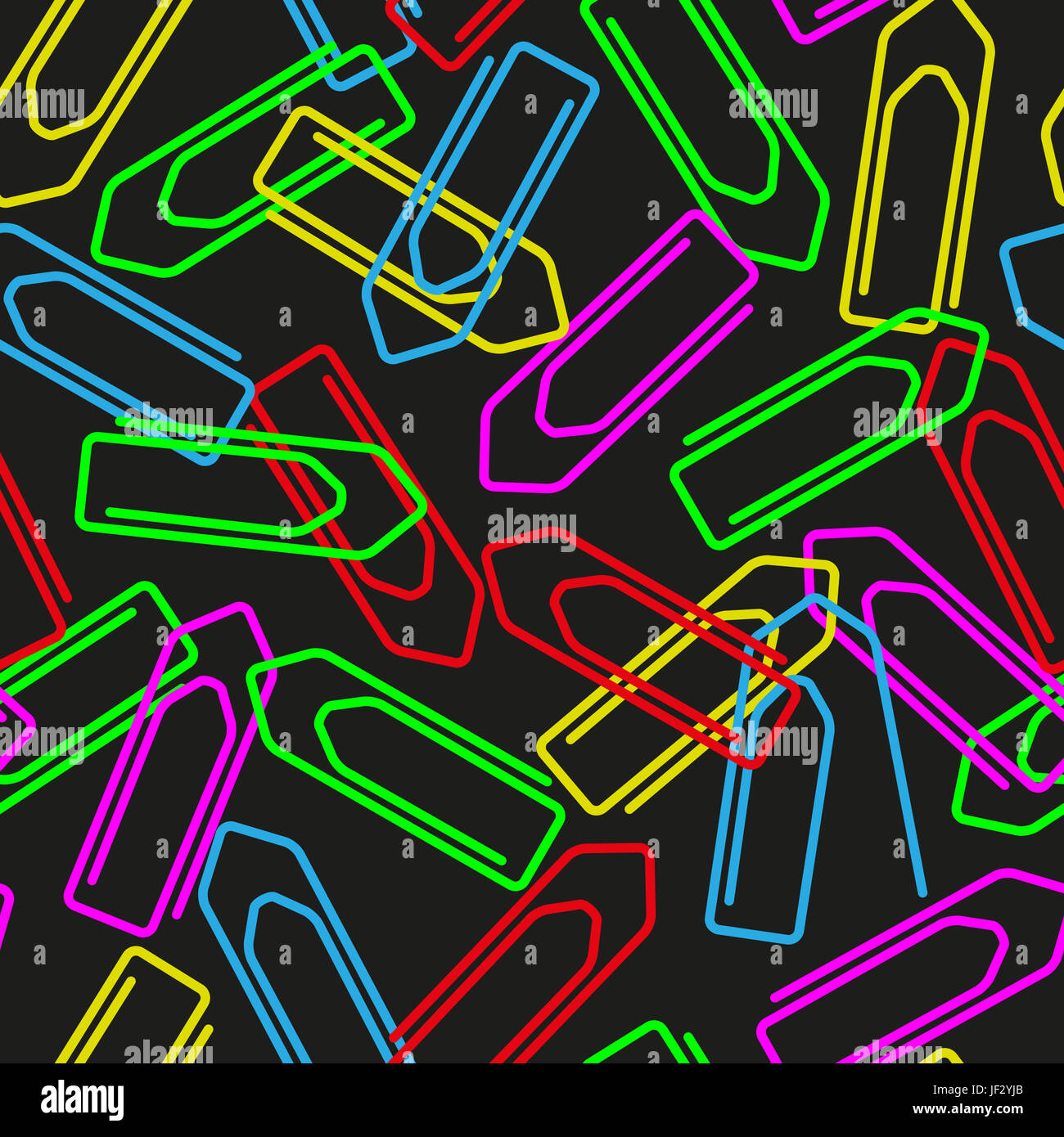 seamless pattern paper clips Stock Photo - Alamy