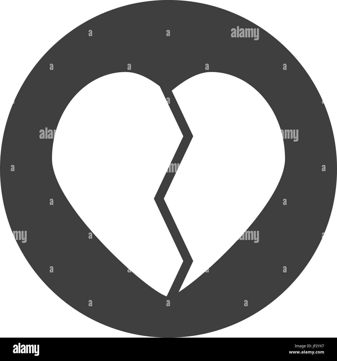 Broken Heart Symbol High Resolution Stock Photography and Images - Alamy