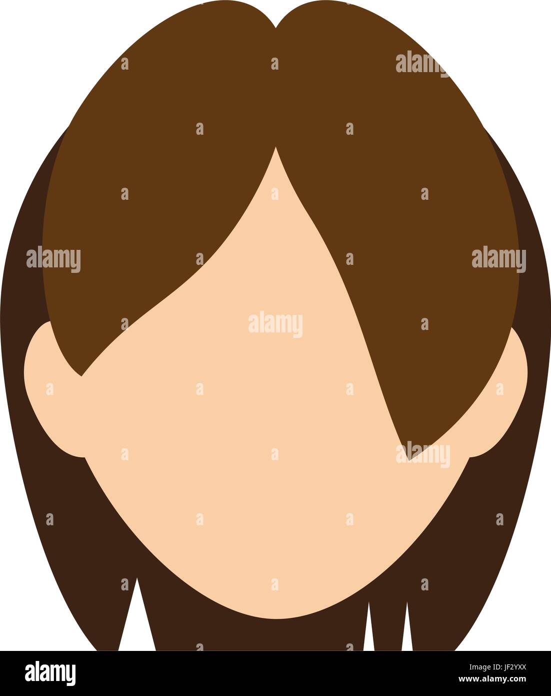 Woman faceless head Stock Vector Image & Art - Alamy