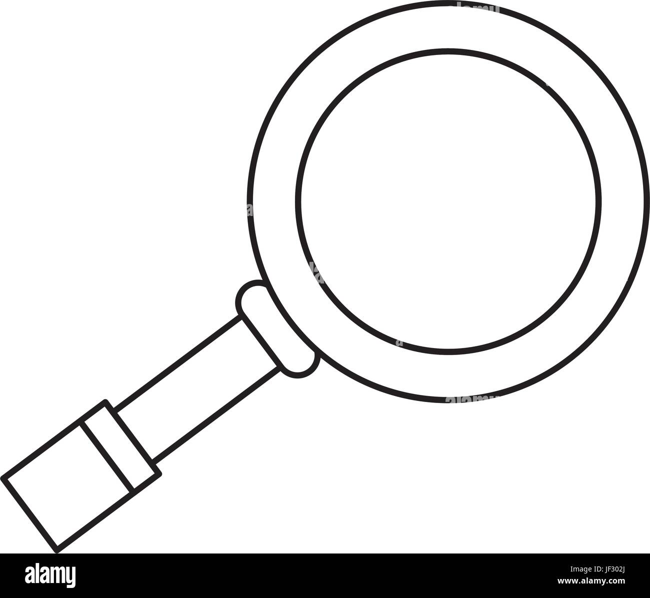 Magnifying glass symbol Stock Vector Image & Art - Alamy