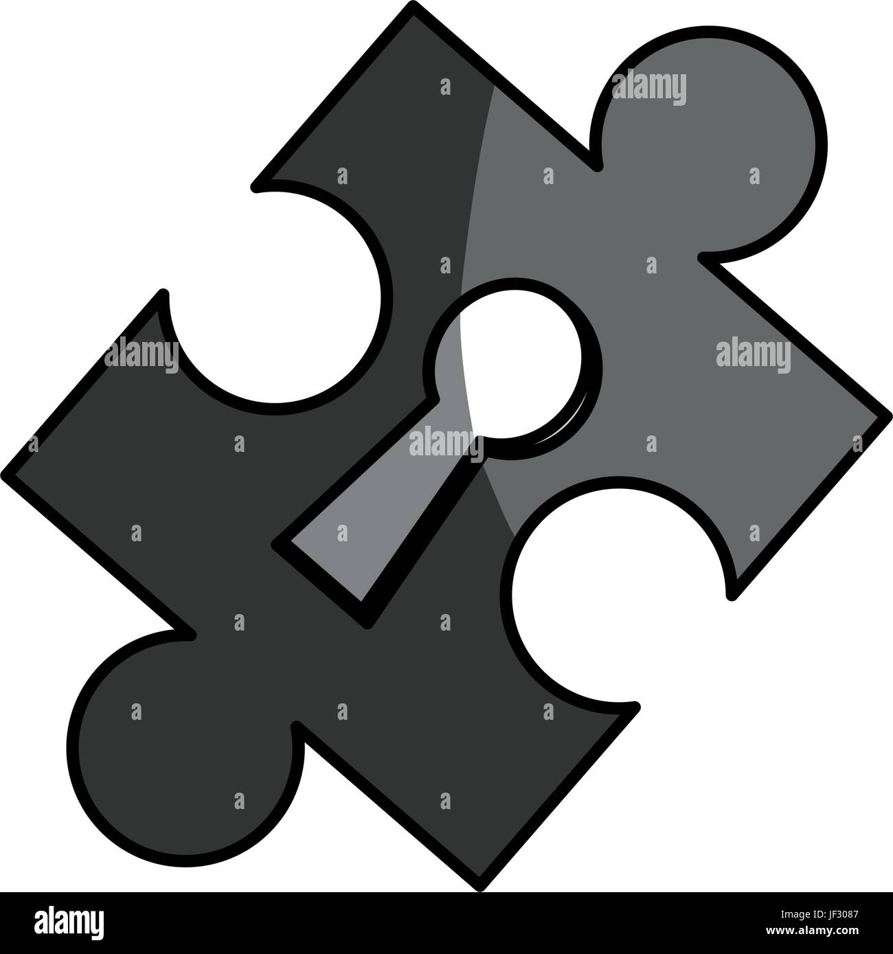 Puzzle piece isolated Stock Vector Image & Art - Alamy