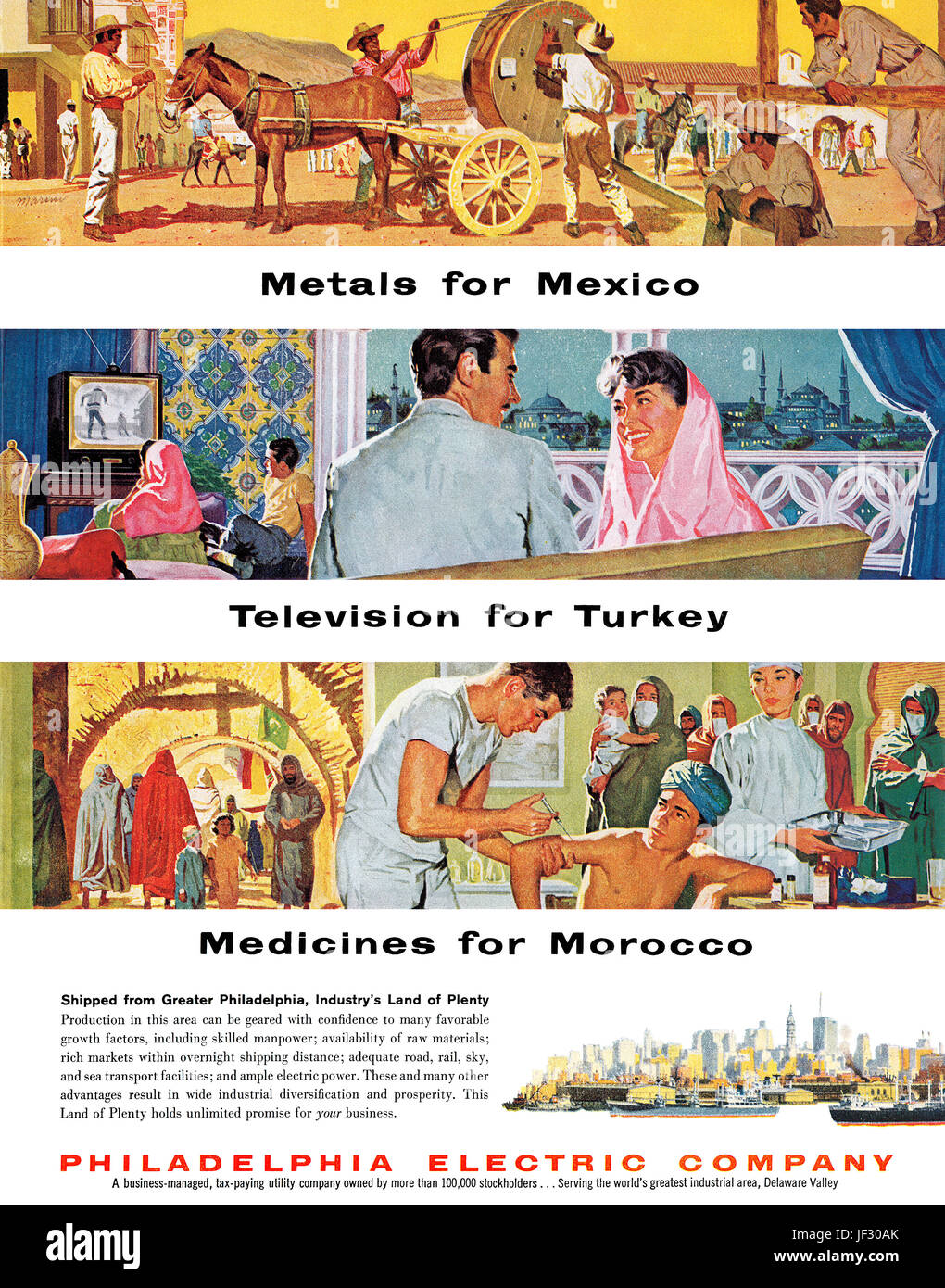 1960 U.S. advertisement for the Philadelphia Electric Company Stock ...