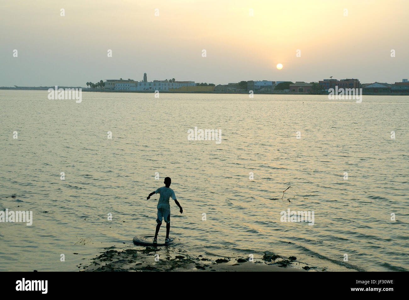 Senegal island view sunset hi-res stock photography and images - Alamy